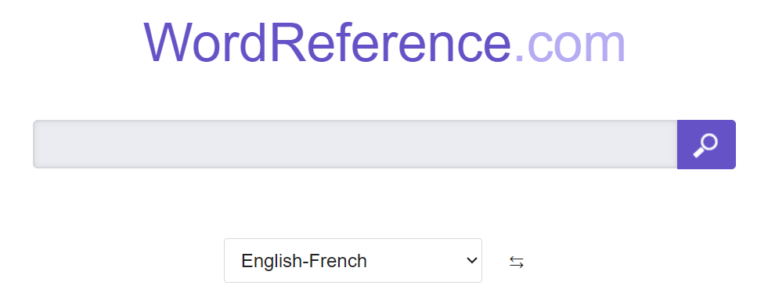 How to use Word Reference – M. REY
