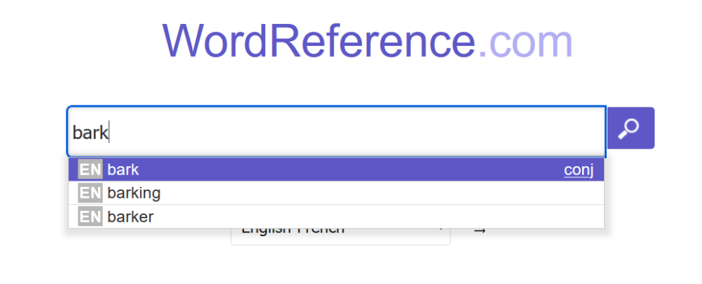 How to use WordReference – M. REY